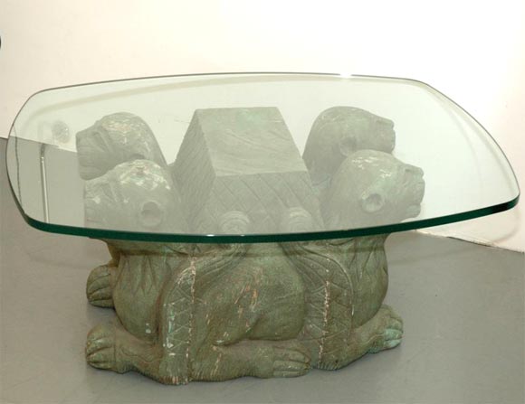 Carved Lion's Head Coffee Table at 1stDibs | lion coffee table, lions ...